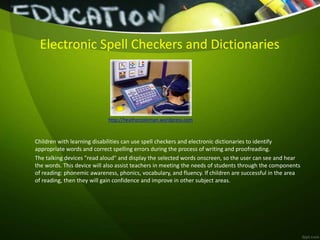 Assistive Technology 505 | PPTX | Special Needs Kids | Parenting