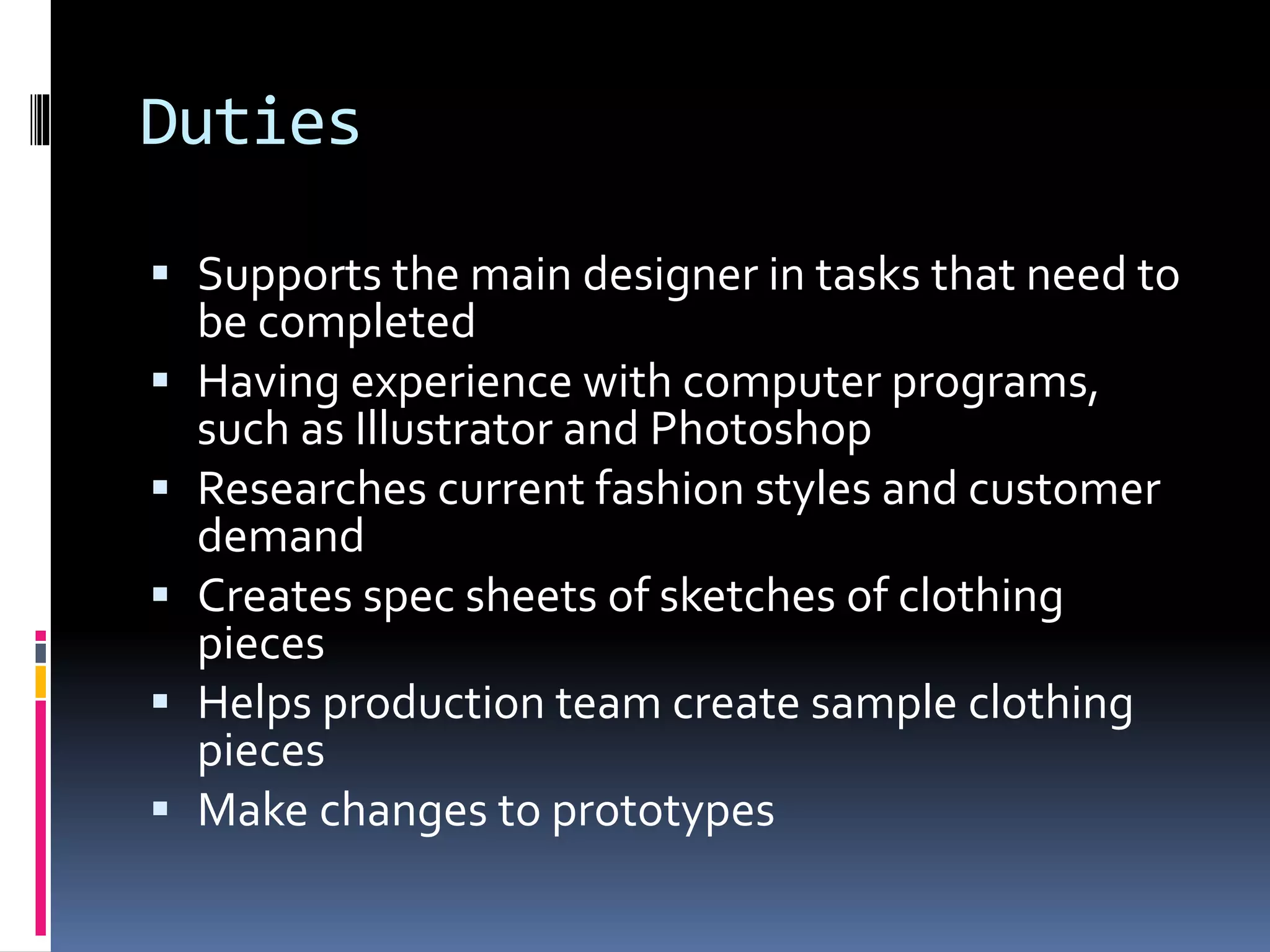 Assistant designer | PPTX