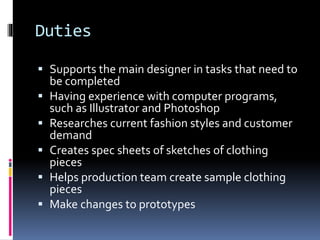 Assistant designer | PPTX