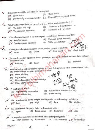 Assistant Engineer AE Electrical PWD Previous question paper.pdf