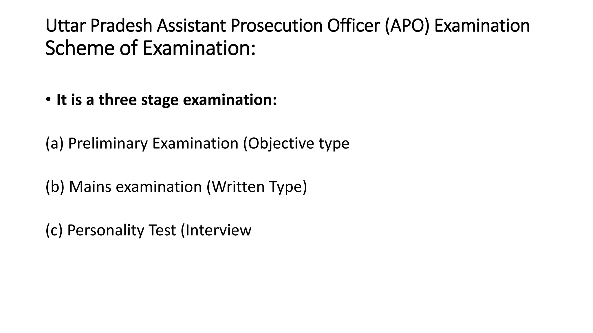 Syllabus for Assistant public prosecutor Examination (UP APO) | PPTX