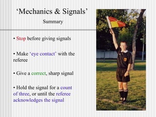 Assistantrefereeflagsignals | PPT