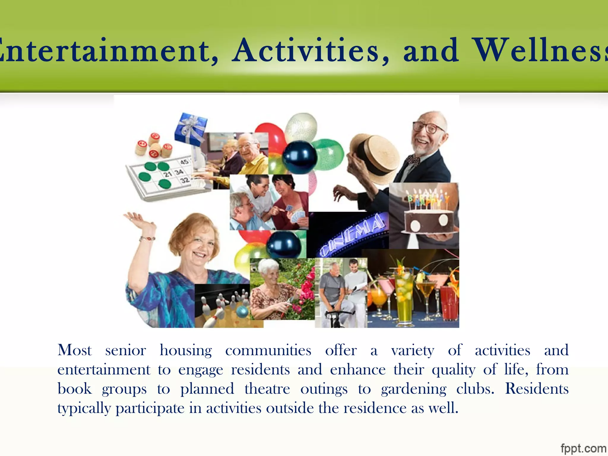 Assisted living services and amenities | PPT
