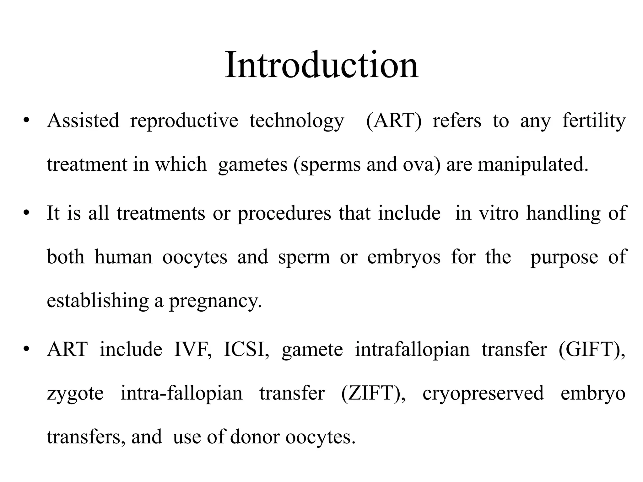 Assisted Reproductive Technique | PDF