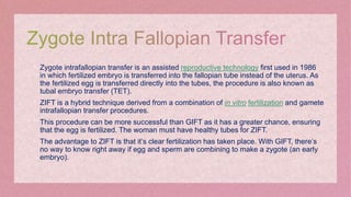 Assisted reproductive techniques | PPT