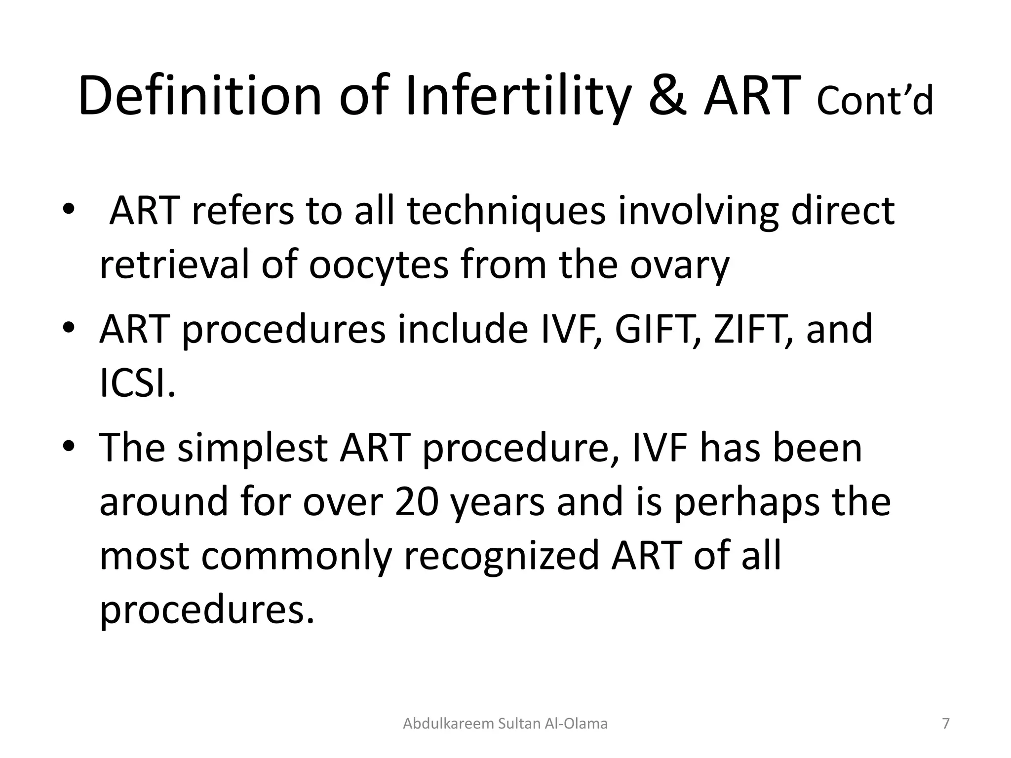 Assisted reproductive techniques | PPTX