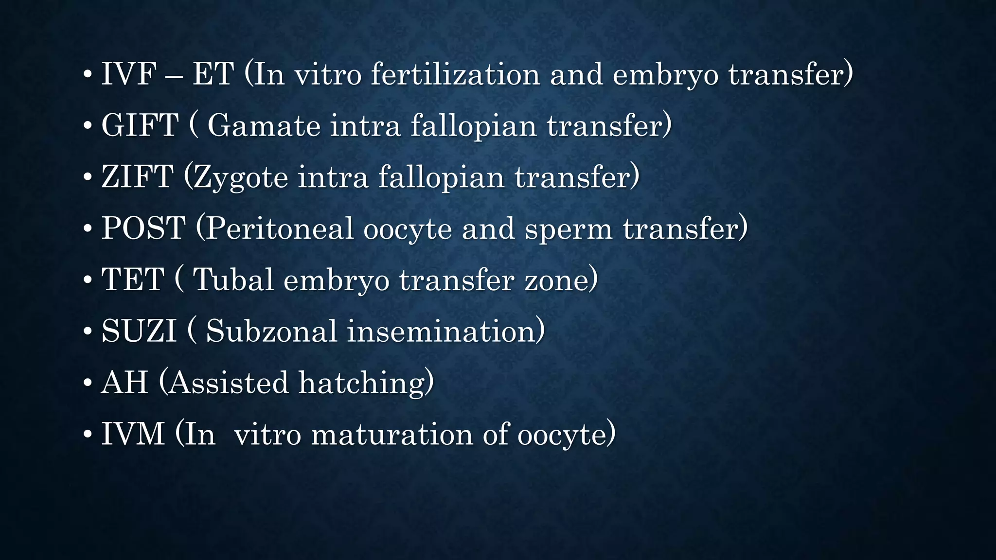 Assisted reproductive technology | PPTX