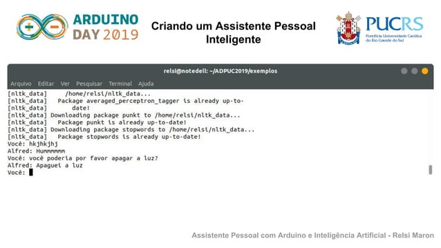 Assistente pessoal com Arduino Python e IA | PPT