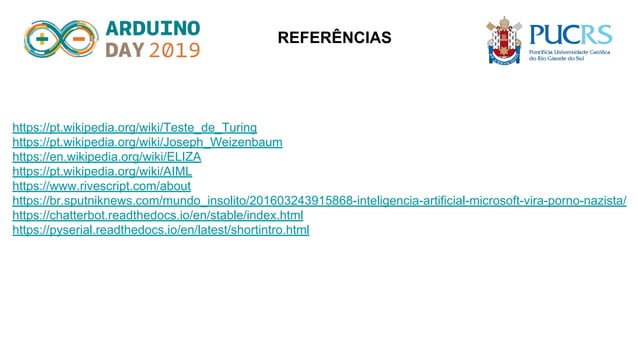 Assistente pessoal com Arduino Python e IA | PPT