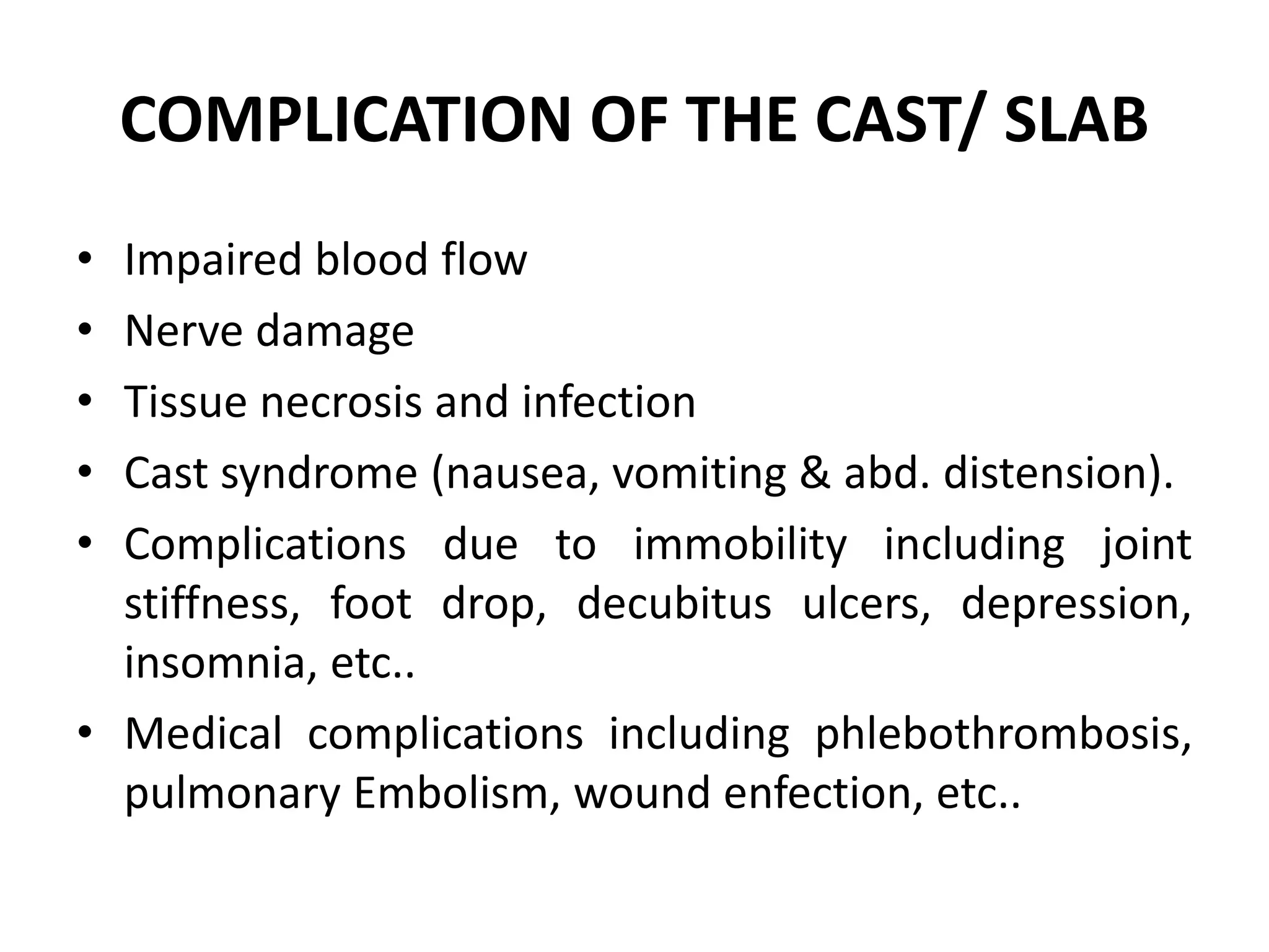 Assist in application & Removal of plaster cast. | PPTX