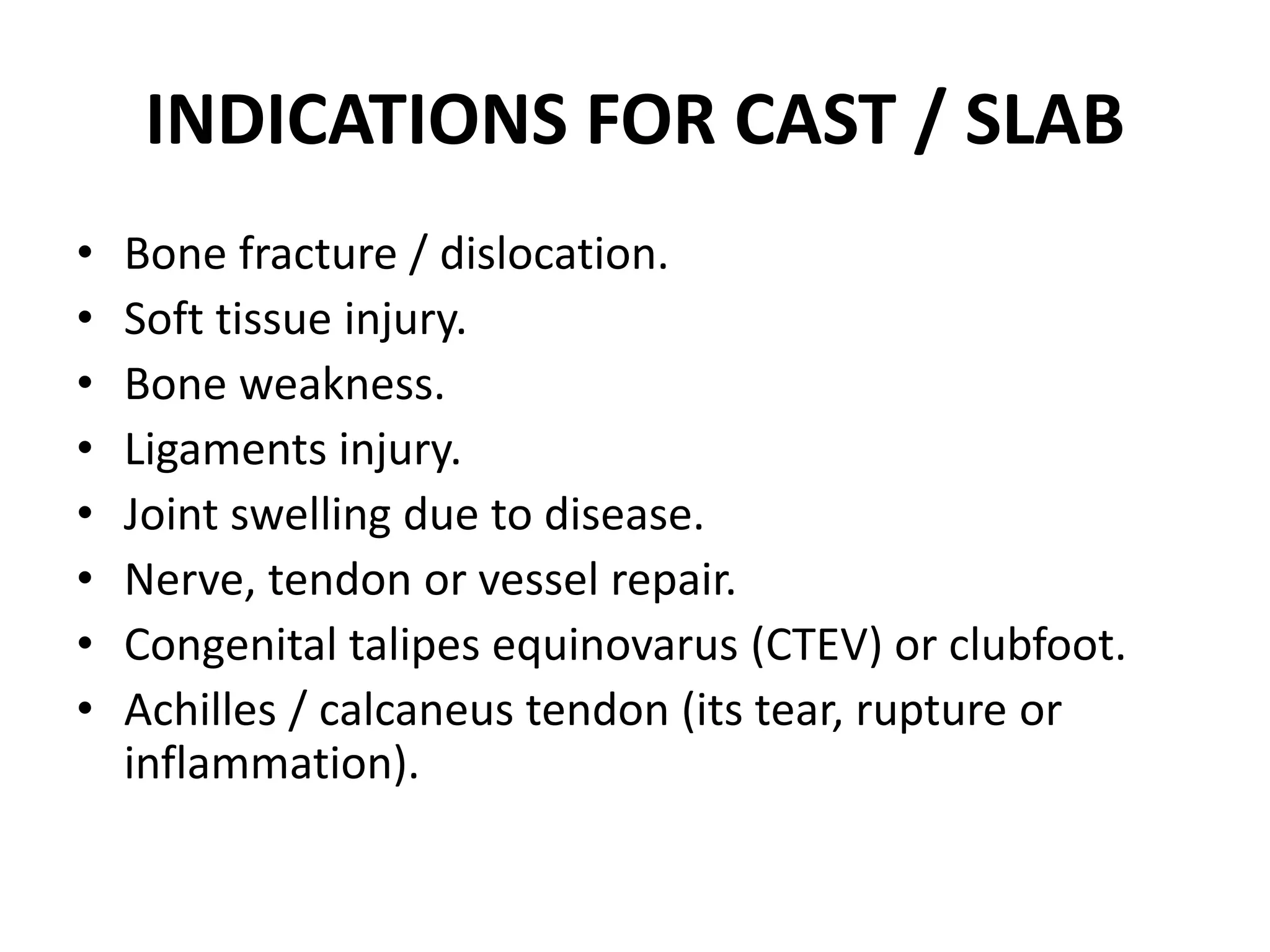 Assist in application & Removal of plaster cast. | PPTX
