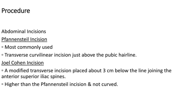 Assisting in lower segment cesarean section | PPTX | Infertility ...