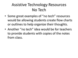 Assisting students with special needs | PPTX