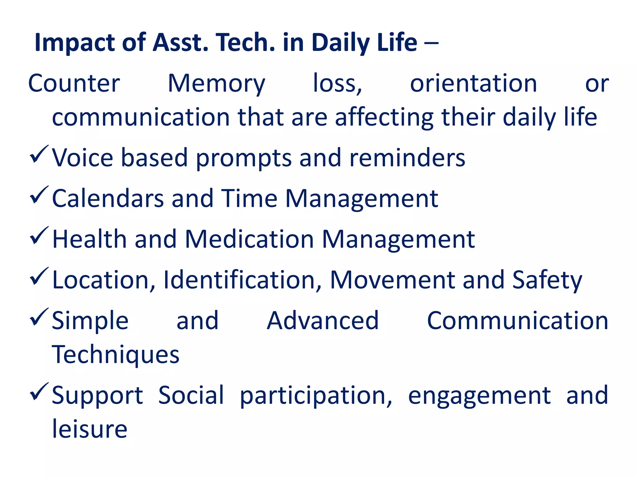 Assistive & Adaptive technology | PPTX