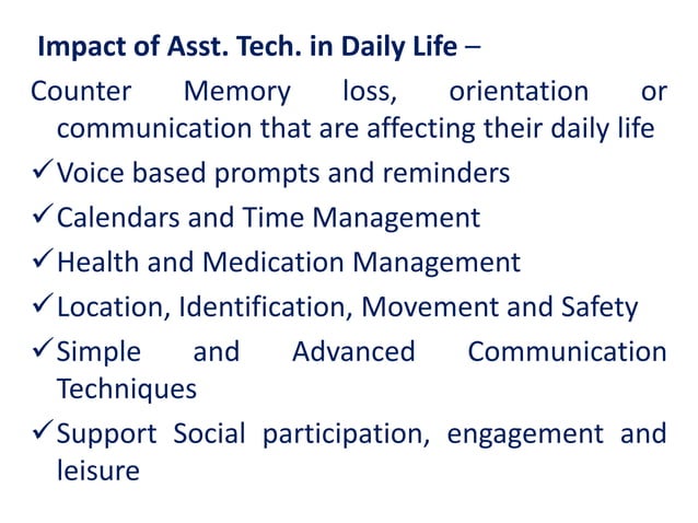 Assistive & Adaptive technology | PPTX