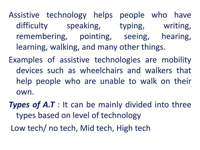 Assistive & Adaptive technology | PPTX