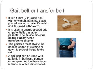 Assistive devices - Used in moving and lifting patients | PPTX