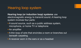 Assistive devices for hearing impairment | PPTX