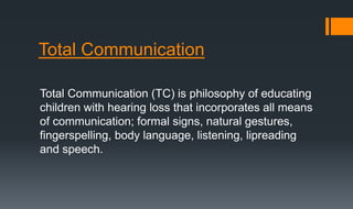 Assistive devices for hearing impairment | PPTX