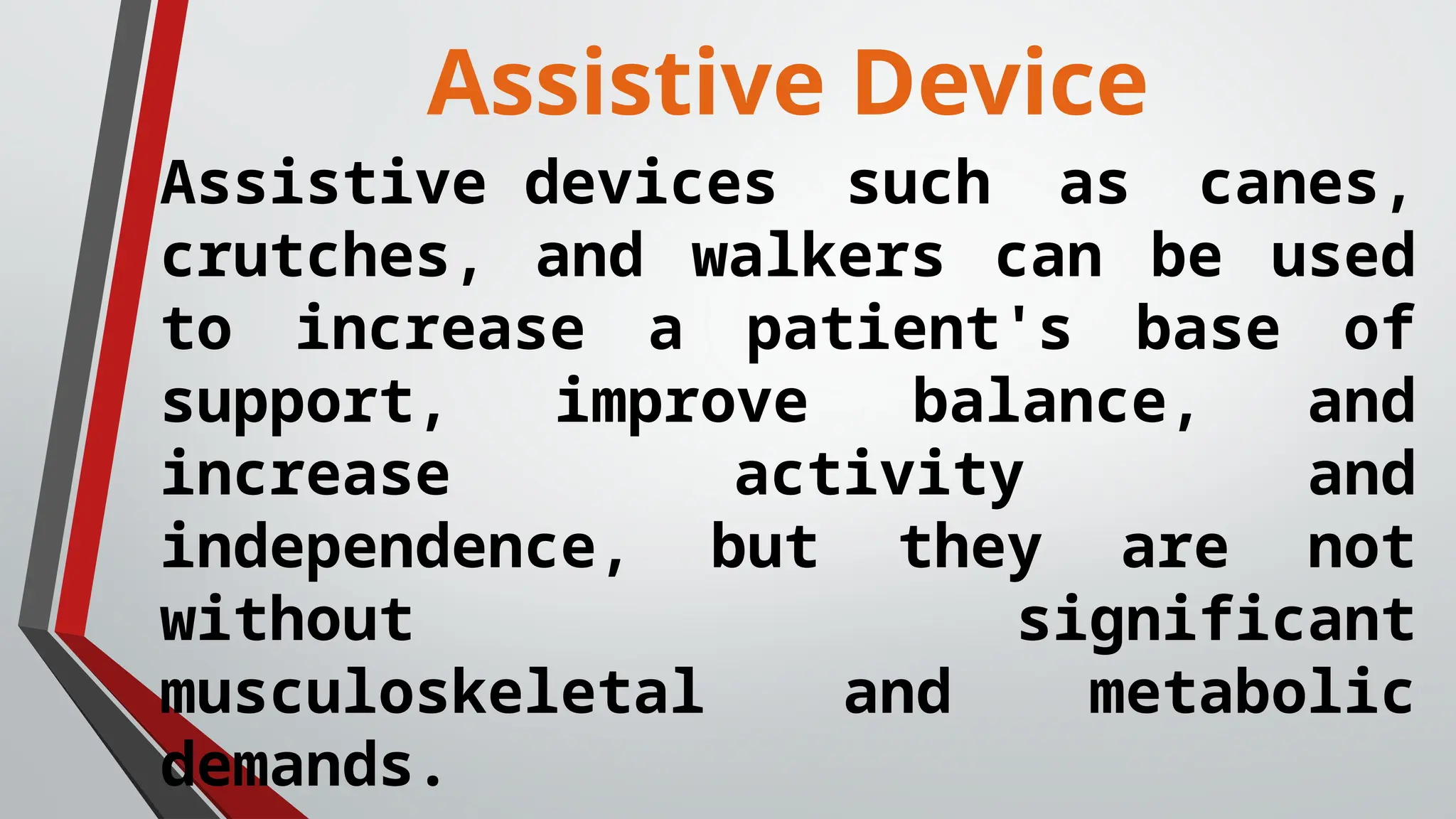 ASSISTIVE DEVICES POWERPOINT PRESENTATION DOWNLOAD | PPTX