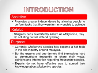 Assistive Kelulut ID : A Bee Species Identification System | PDF