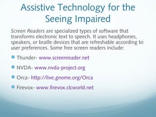 Assistive Technology | PPT
