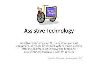 Assistive Technologies | PPT
