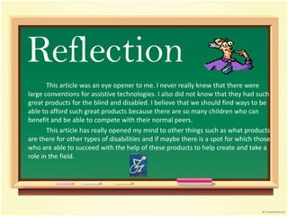 Assistive technologies in education | PPTX