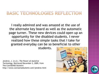 Assistive Technologies Used In The Classroom | PPT