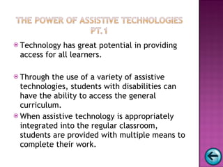 Assistive Technologies Used In The Classroom | PPT