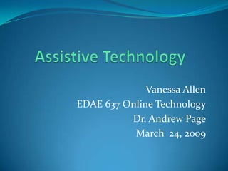 Assistive Technology | PPTX