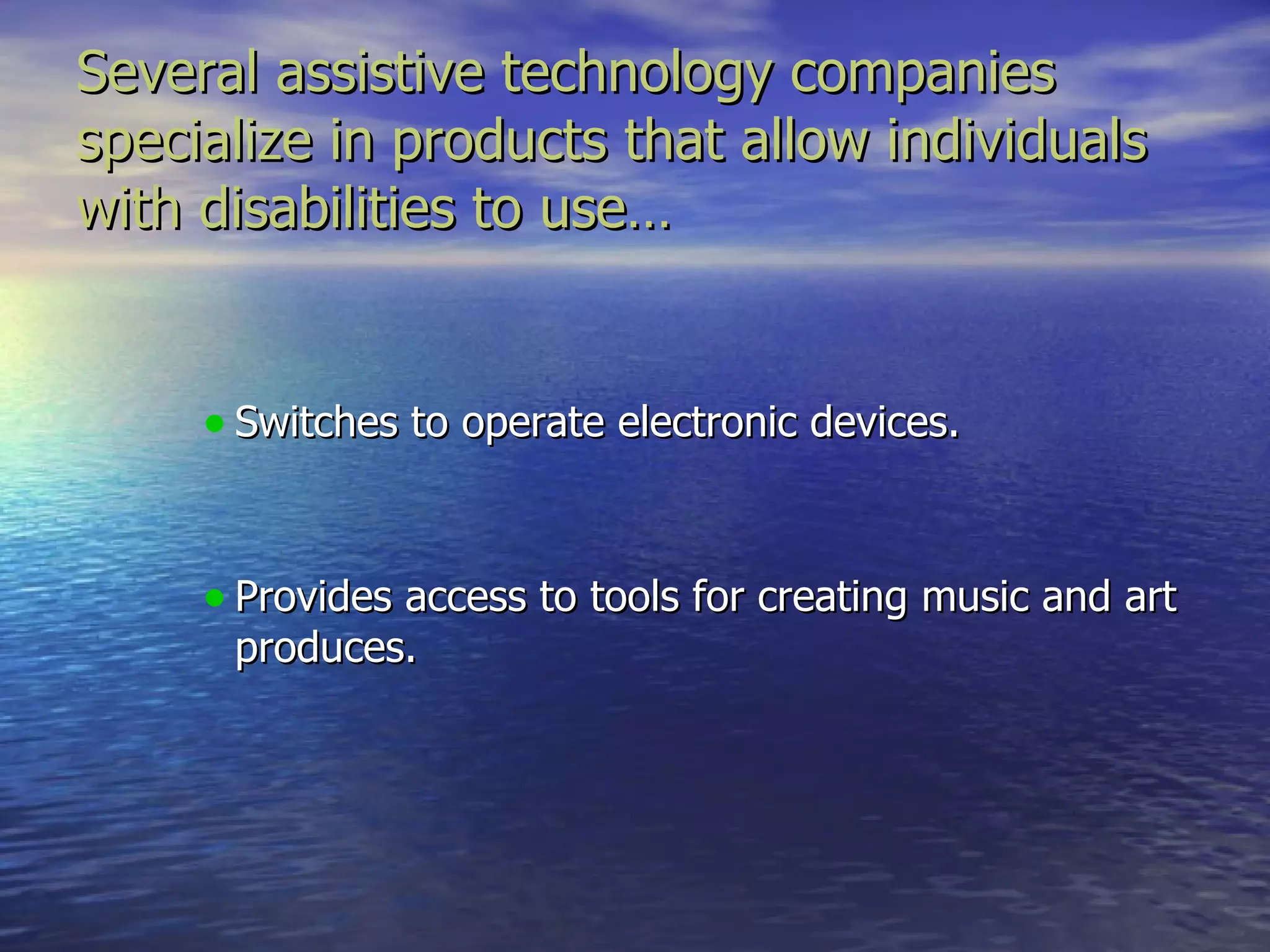 Assistive Technology | PPT