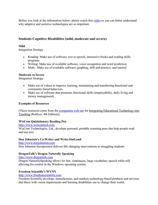 Assistive technology | PDF