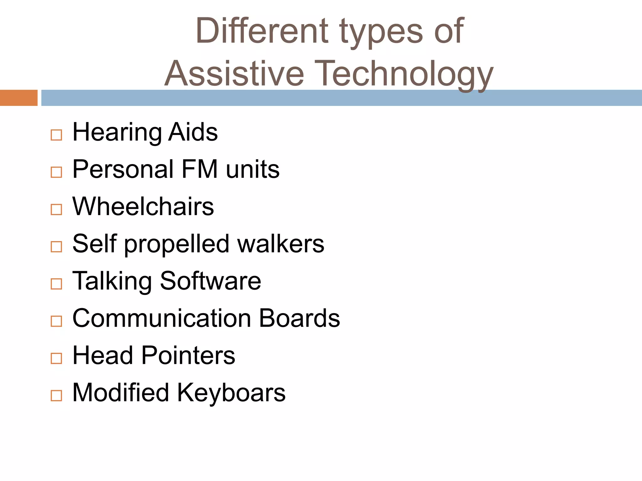 Assistive technology | PPTX