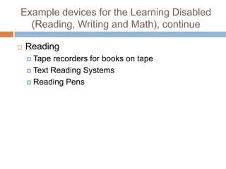Assistive technology | PPTX