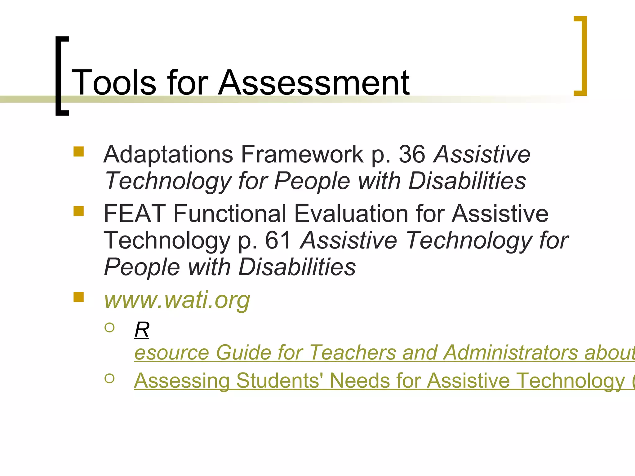 Assistive technology | PPT