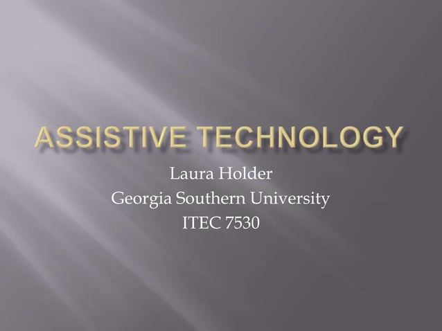 Assistive technology | PPT