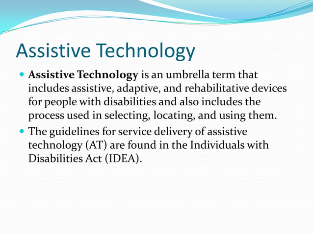 Assistive technology | PPT