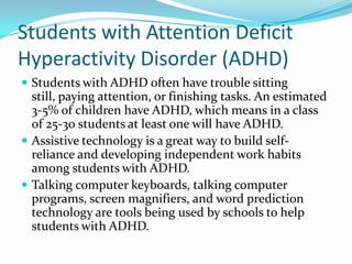 Assistive technology | PPTX | Digital Audio | Computer Software and ...