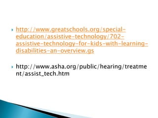 Assistive technology | PPTX | Special Needs Kids | Parenting