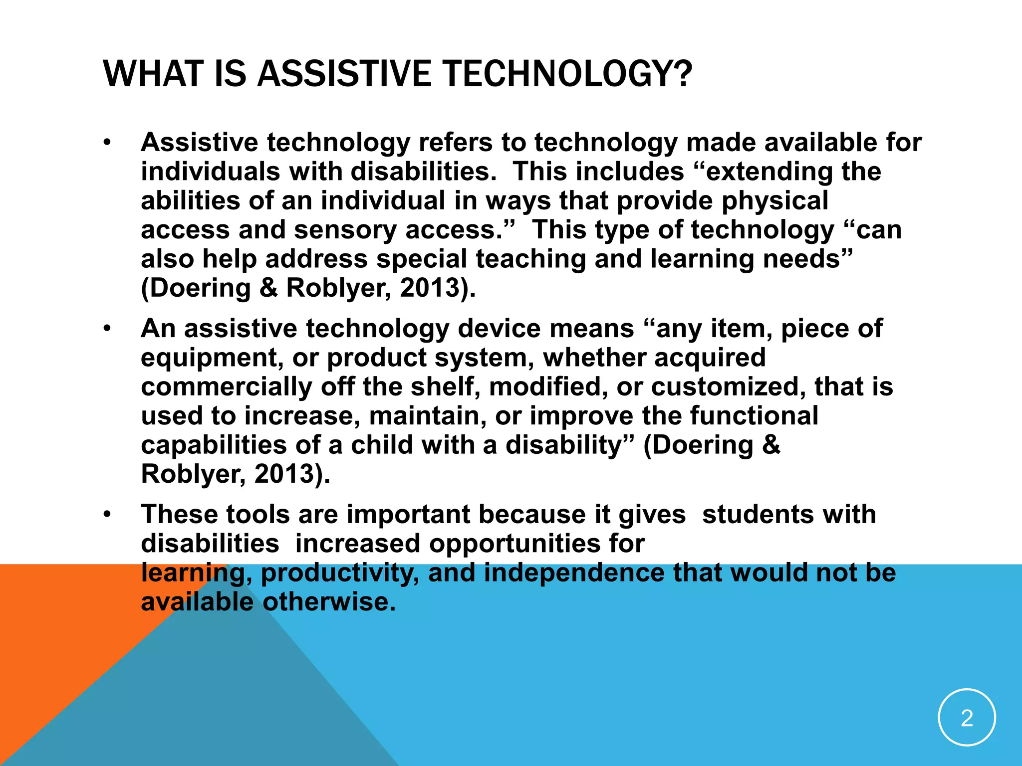 Assistive technology | PPT