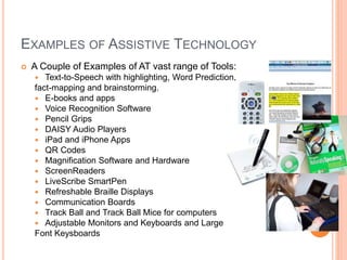 Assistive Technology Presentation | PPTX