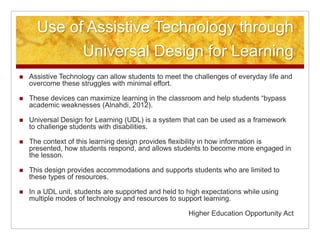 Assistive Technology Presentation | PPTX