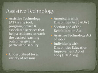 Assistive technology | PPT