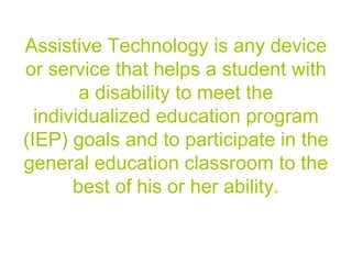 Assistive technology | PPT