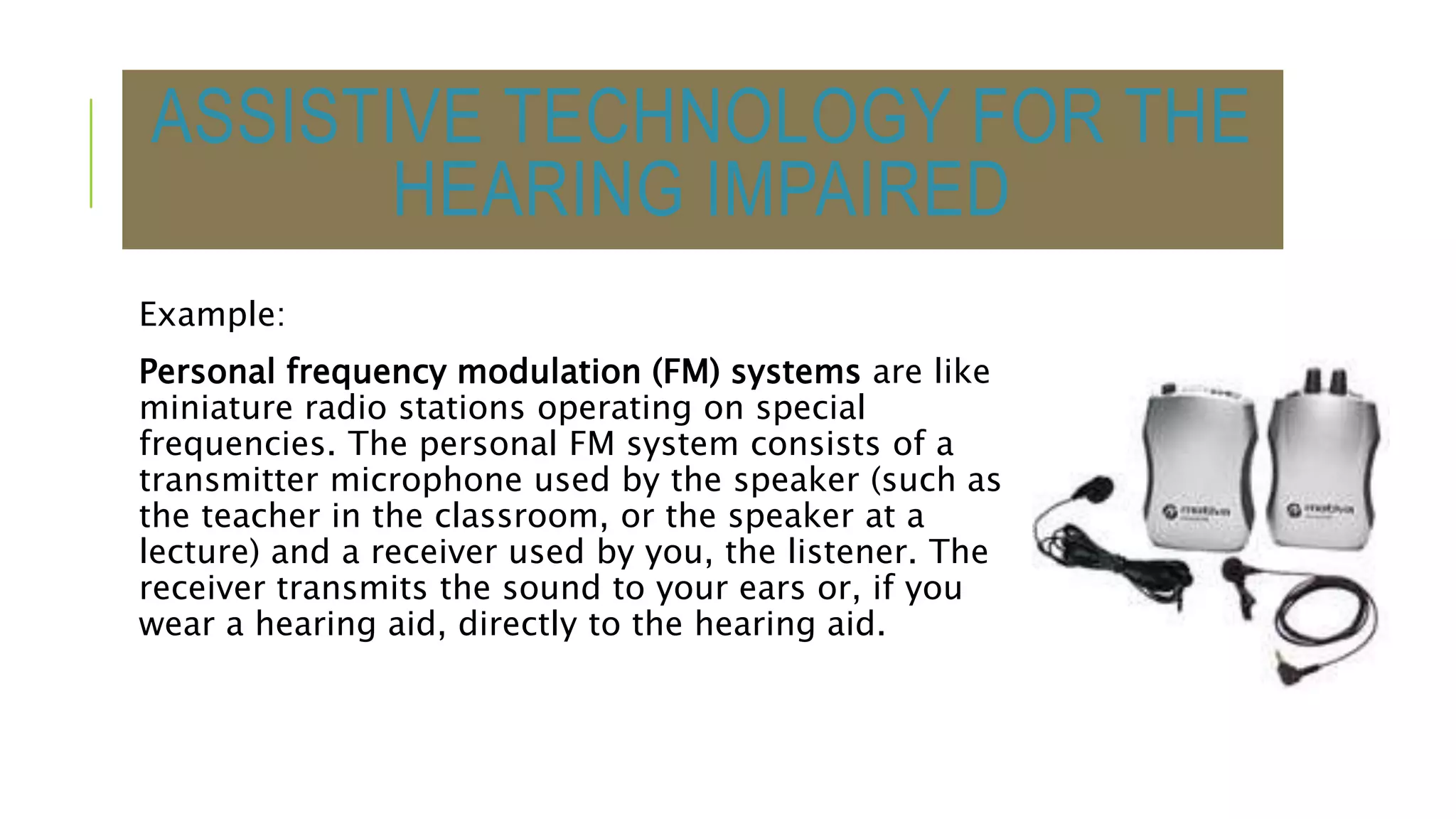 Assistive Technology | PPTX