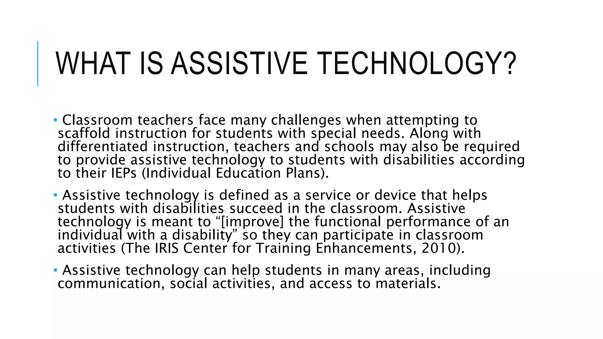 Assistive technology | PPTX
