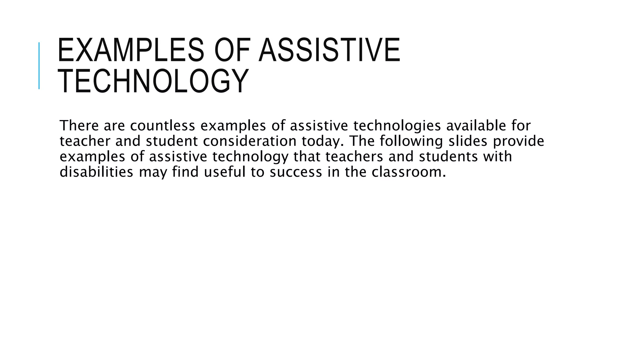Assistive technology | PPTX