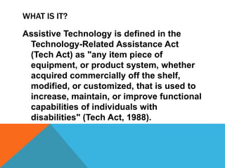 Assistive technology | PPT