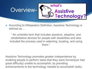 Assistive Technology | PPT
